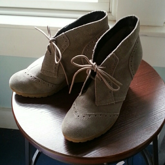 MIA | Shoes | Mia Size 7 Wedge Ankle Booties | Poshmark